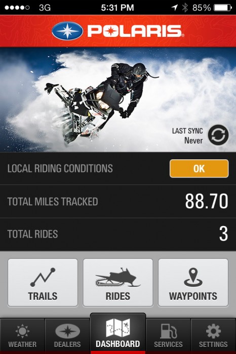 MaxSled Review - Polaris RiderX Snow Trails App - MaxSled.com ...
